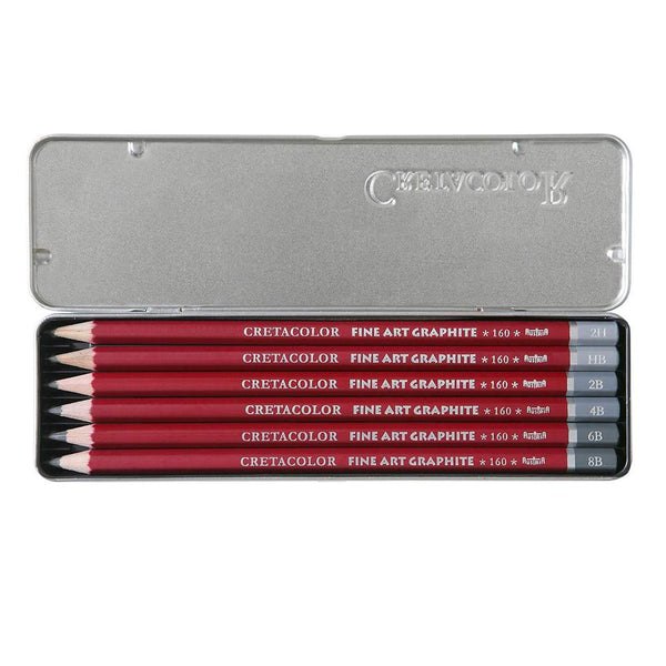 CRETACOLOR FINE ART GRAPHITE PENCILS - 6 SET