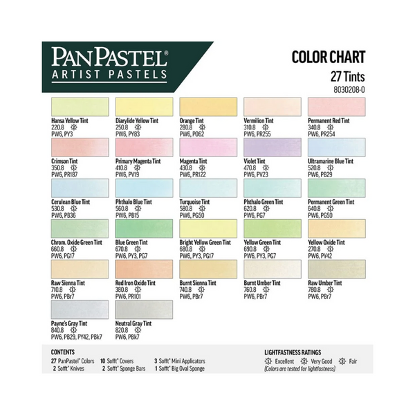 PanPastel 27 Colour set - Tints Set