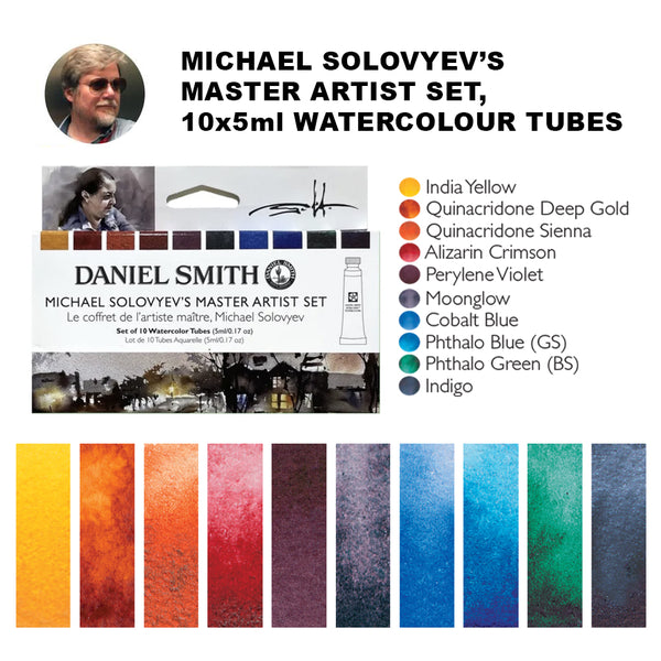 DANIEL SMITH Michael Solovyev's Watercolour Master Artist Set of 10